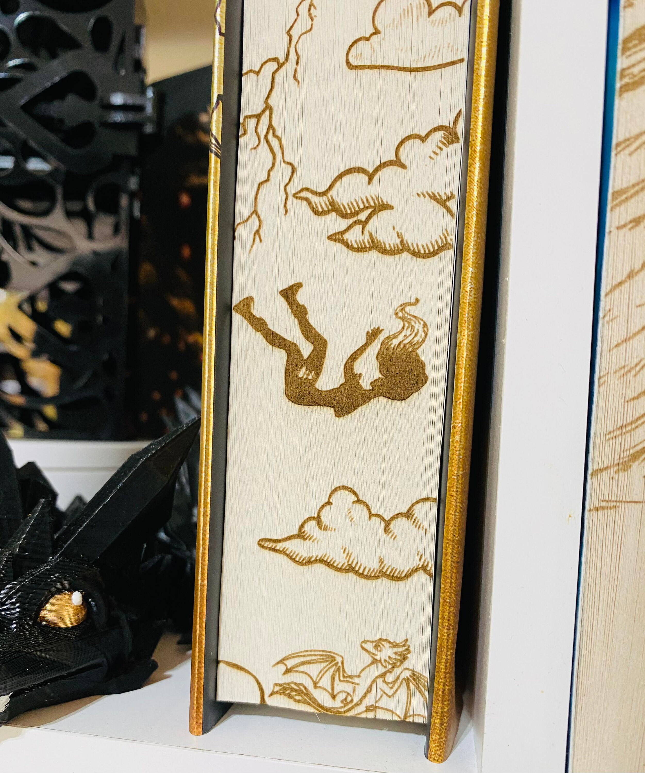 Laser Engraved Book Edges| Dragon Design | Fantasy Collector Edition ...