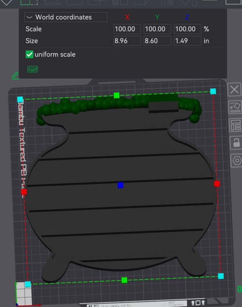 Miniature Cauldron Shelf With Detachable Bubble Top 3D Print File ...