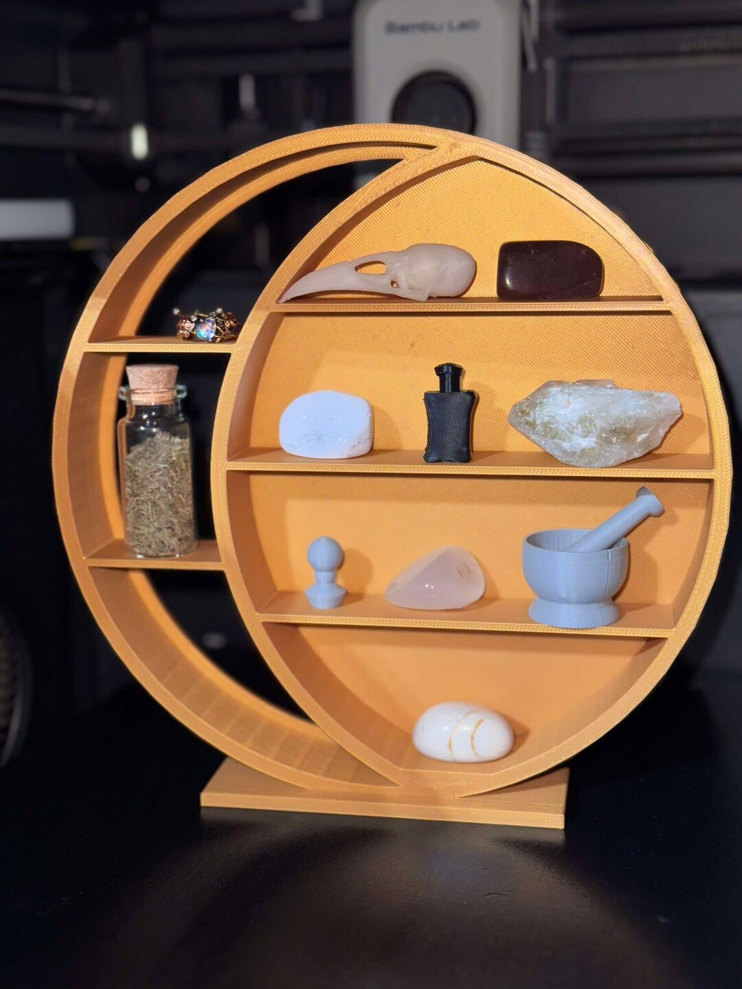 Miniature 3D Printed Shelf|tiny Display Shelf for Crystals, Stones ...