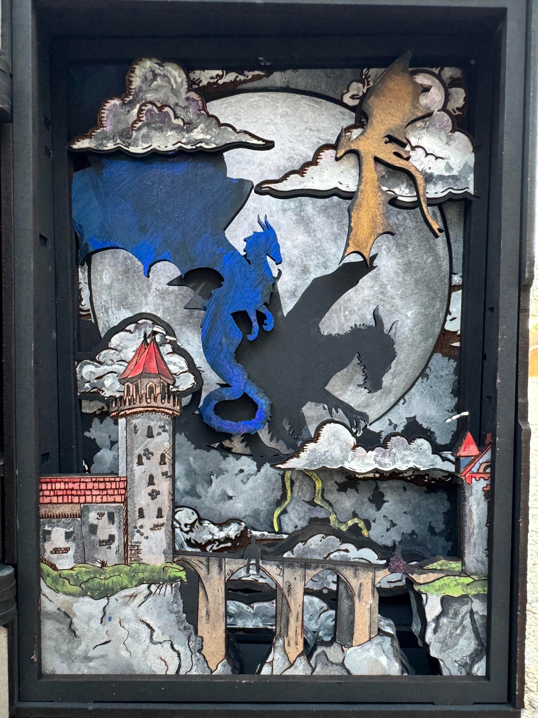 Fourth Wing Inspired Book Nook Box Books Reading Fantasy Handmade Booktok Ts Fantasy Book