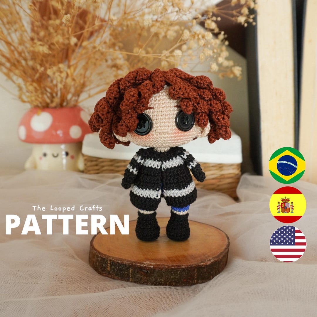 Wybie Button Eyes Inspired Mini Amigurumi Pattern - Etsy