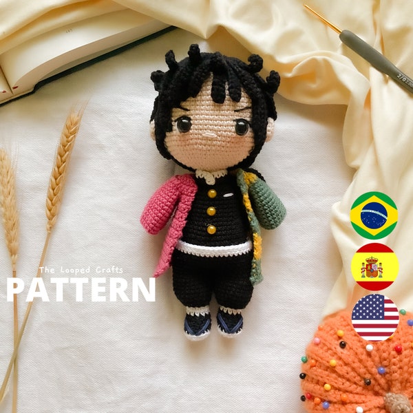 Demon Slayer Crochet Doll - Etsy