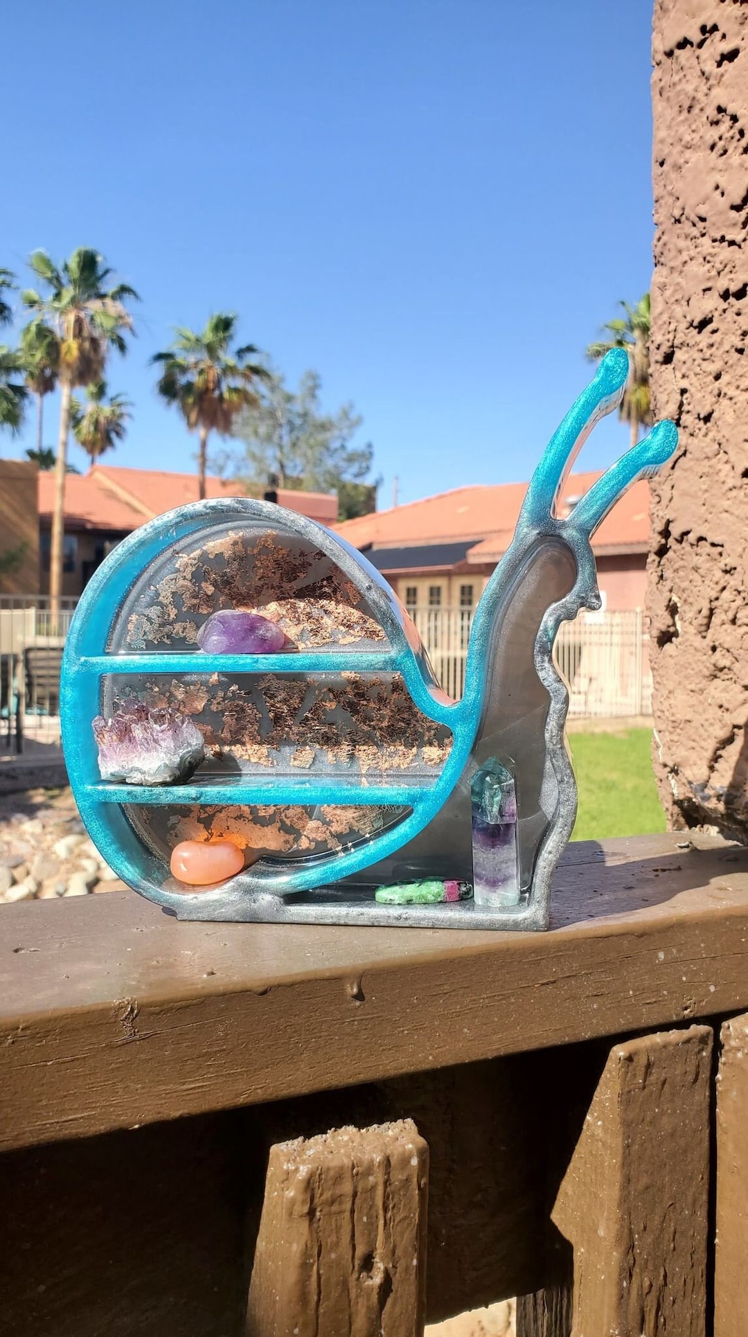 Snail Shelf // MADE TO ORDER // Custom // Crystal Display / - Etsy