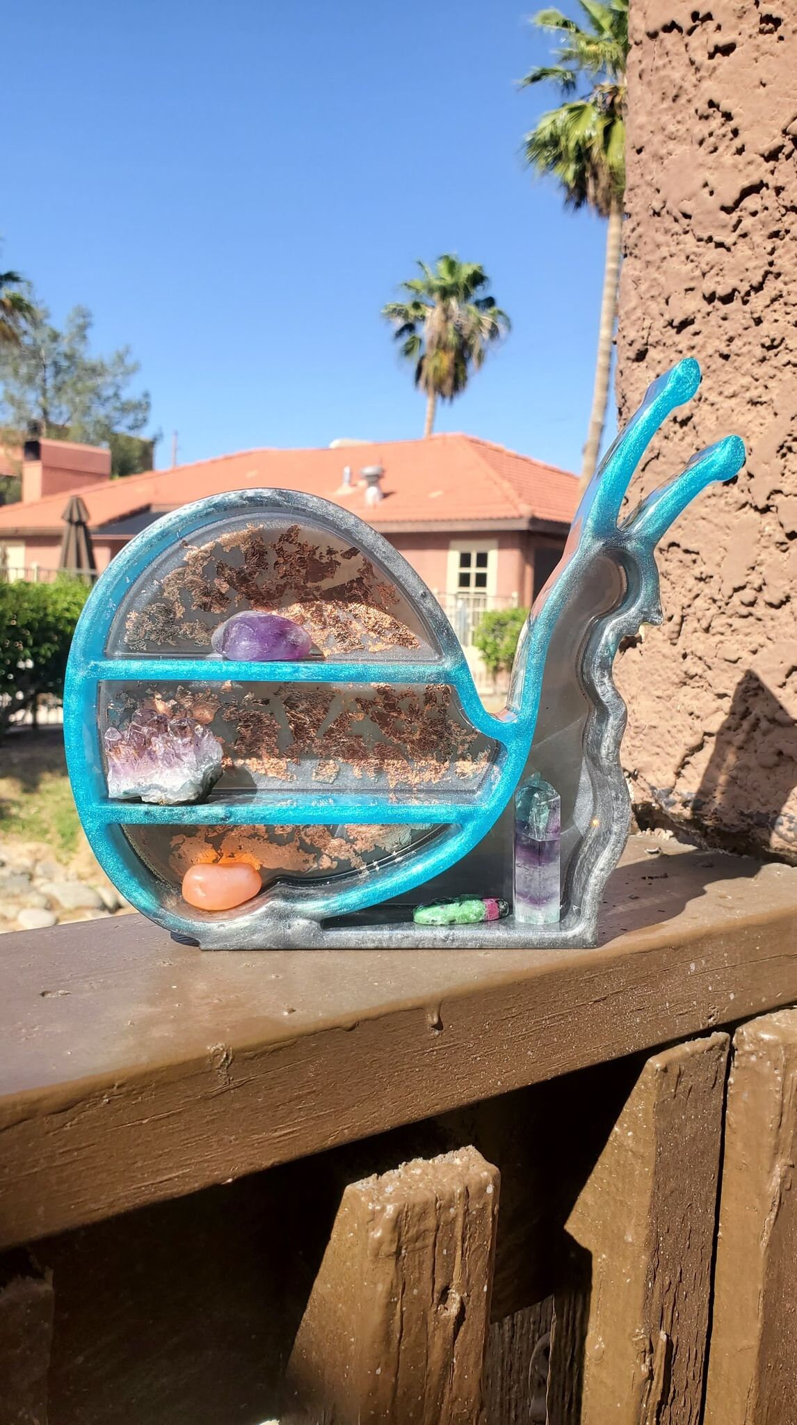 Snail Shelf // MADE TO ORDER // Custom // Crystal Display / - Etsy