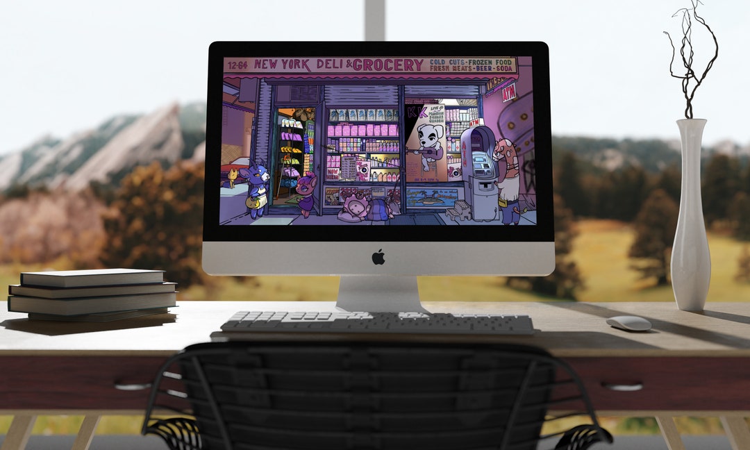 Animal Crossing Inspired Bodega Artwork - DIGITAL FILE - Digital ...
