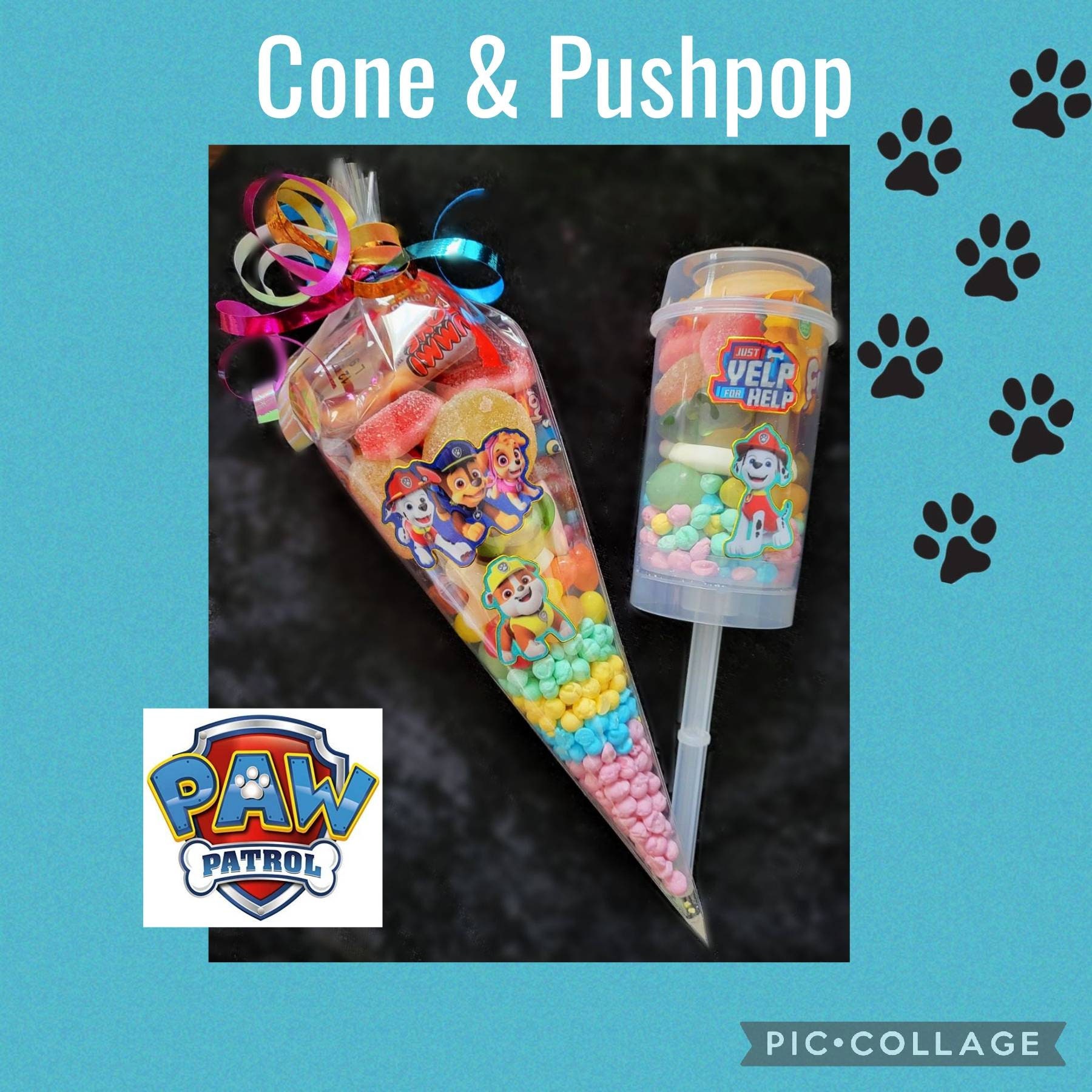 PAW PATROL Themed Sweet Cones and Other Treats - Etsy UK