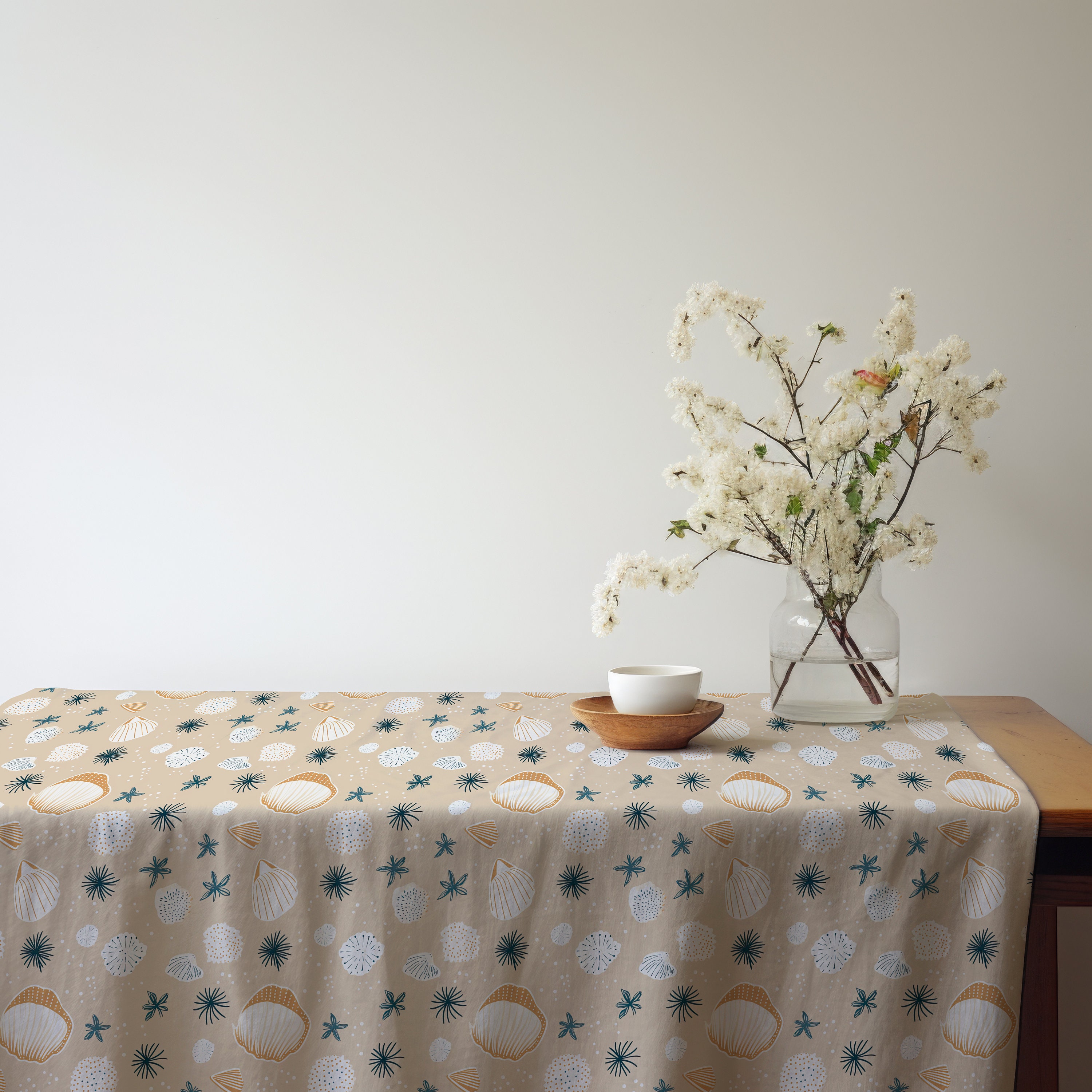 Shell Seamless Pattern, Sea Shell Seamless Pattern, Digital Tissue ...