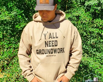 Y'all Need Groundwork® Military Green Hoodie - Etsy