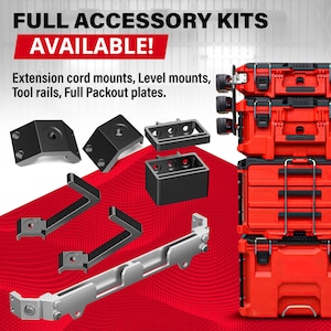 Alpha Rails™ Black - Threaded Milwaukee Packout Rails - Etsy