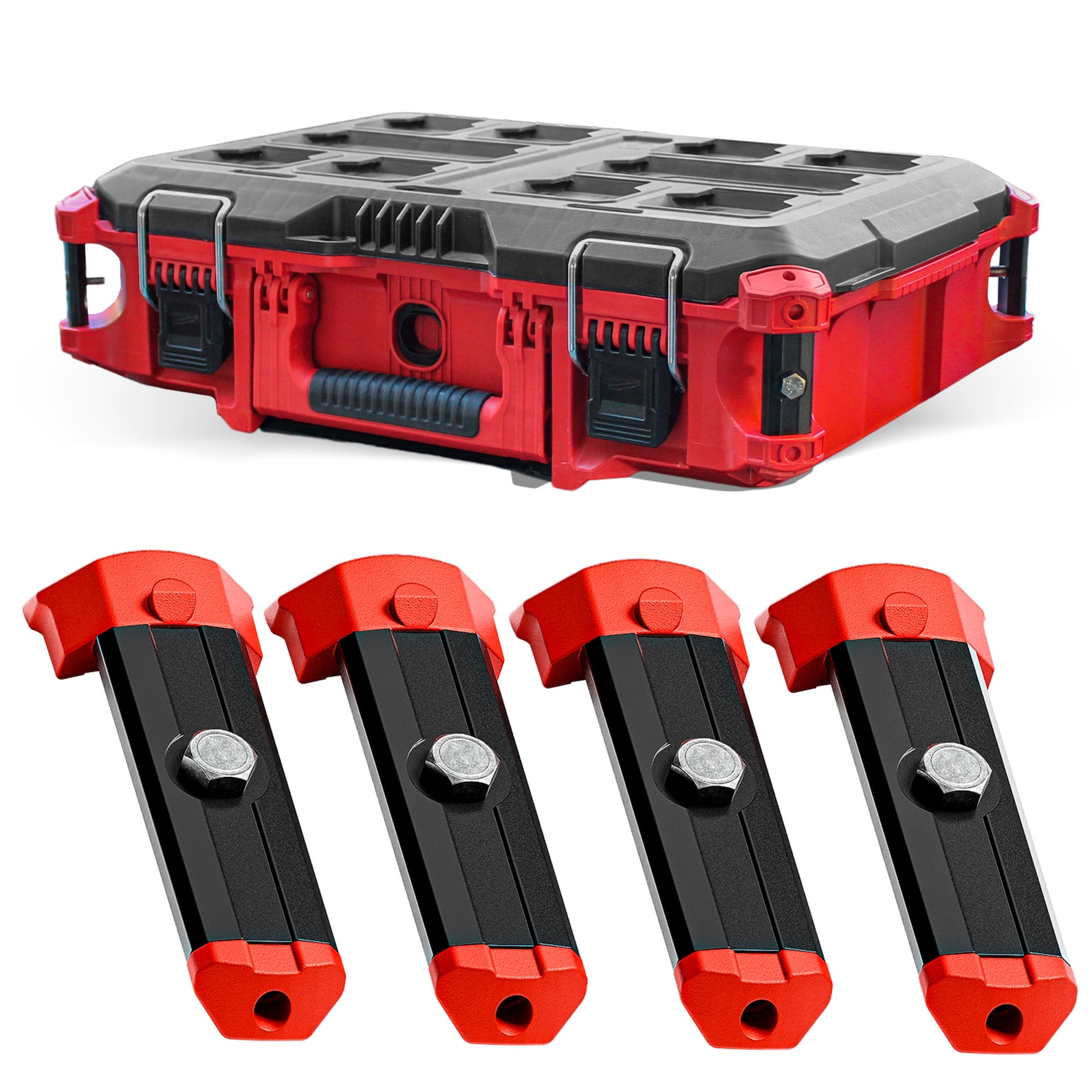 Alpha Rails™ Black - Threaded Milwaukee Packout Rails - Etsy