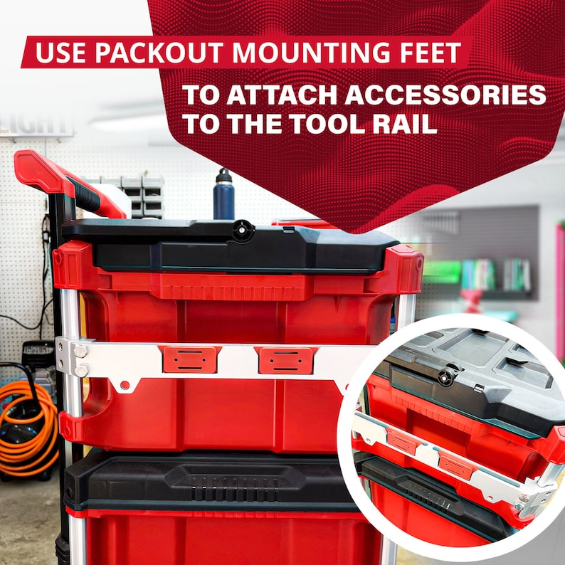 Tool Rail Mount - Compatible With Milwaukee Packout - Etsy