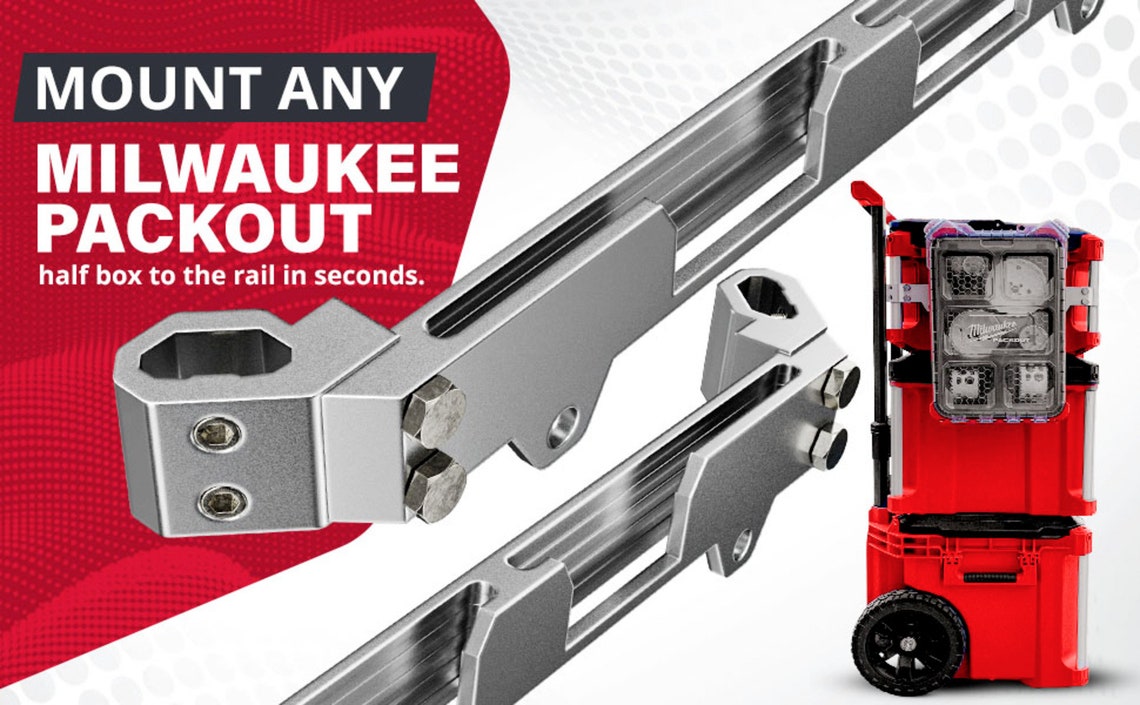 Tool Rail Mount Compatible With Milwaukee Packout - Etsy