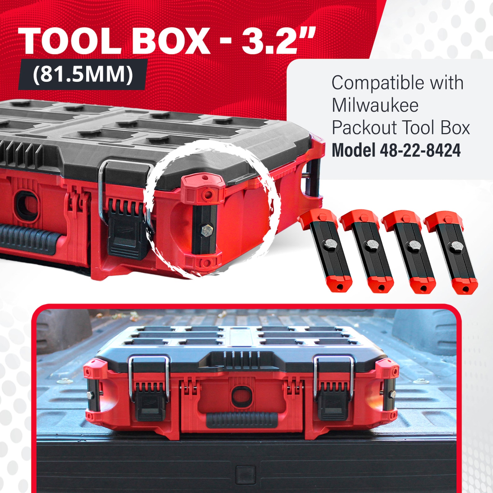 Alpha Rails™ Black - Threaded Milwaukee Packout Rails - Etsy