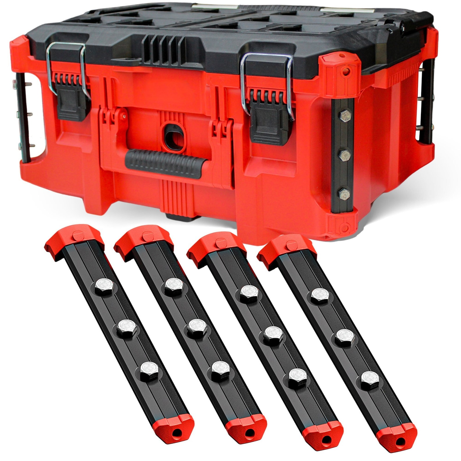 Alpha Rails™ Black - Threaded Milwaukee Packout Rails - Etsy