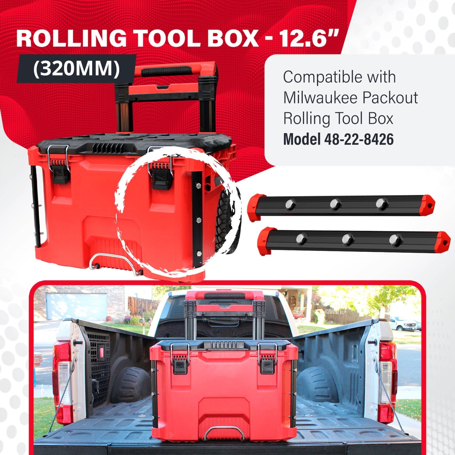 Alpha Rails™ Black - Threaded Milwaukee Packout Rails - Etsy