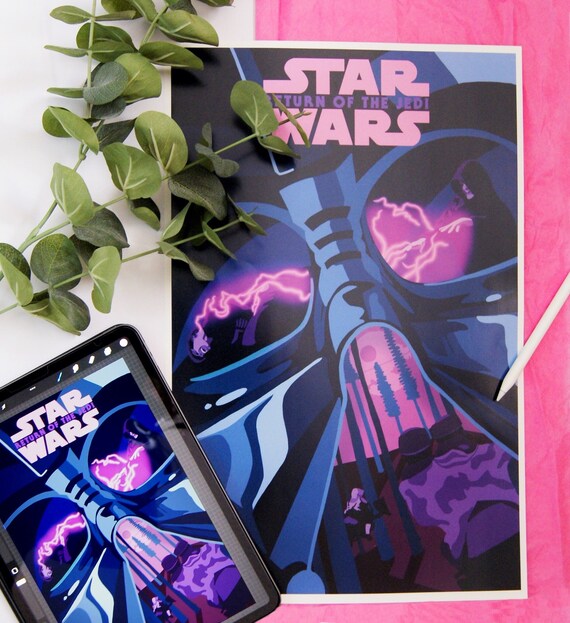 Star Wars Return of the Jedi Poster Episode 6 Wall Art - Etsy