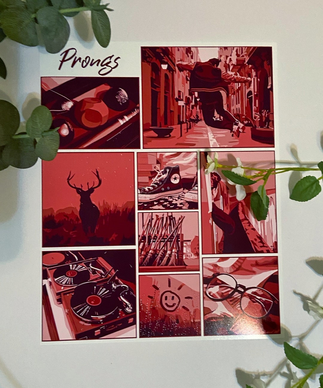 James Prongs Fan Art Marauders Aesthetic Stag Wizard Wall Art ATYD 8x10 ...