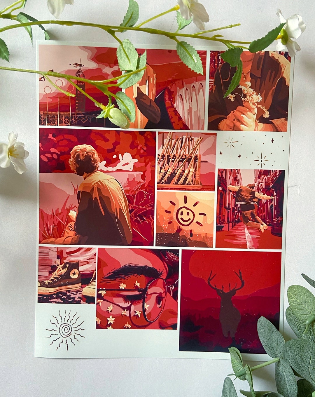 James Prongs Fan Art Marauders Aesthetic Stag Wizard Wall Art ATYD 8x10 ...