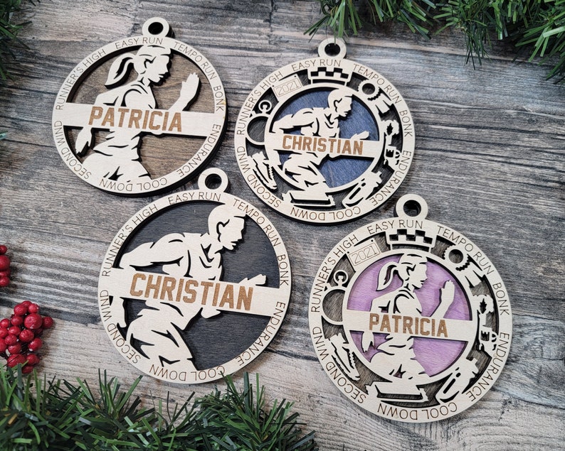 Cross Country, Personalized Ornament, Custom Ornament, Running - Etsy
