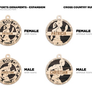Cross Country, Personalized Ornament, Custom Ornament, Running - Etsy