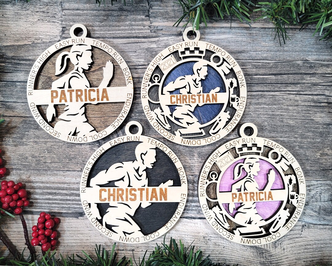 Cross Country, Personalized Ornament, Custom Ornament, Running - Etsy