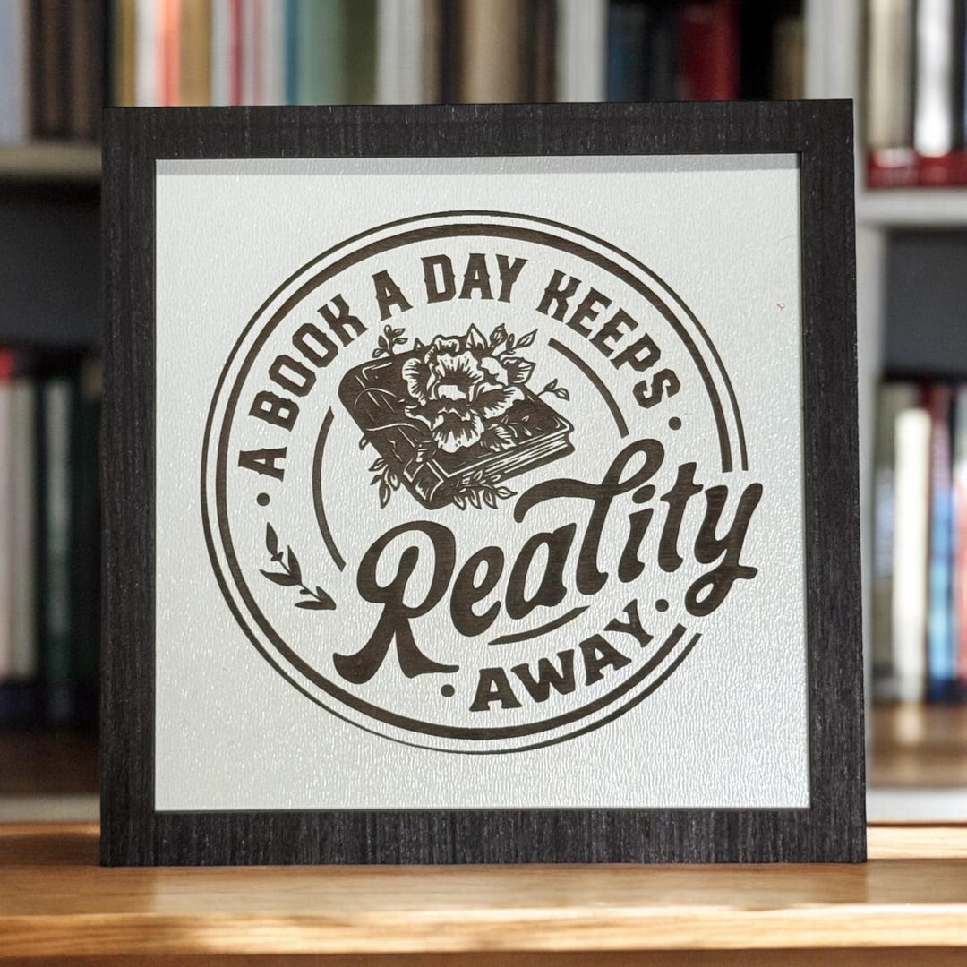 A Book a Day Keeps Reality Away, Bookshelf Leaner, Bookshelf, Bookshelf ...