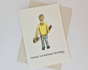 Handy Man Birthday Card - Etsy