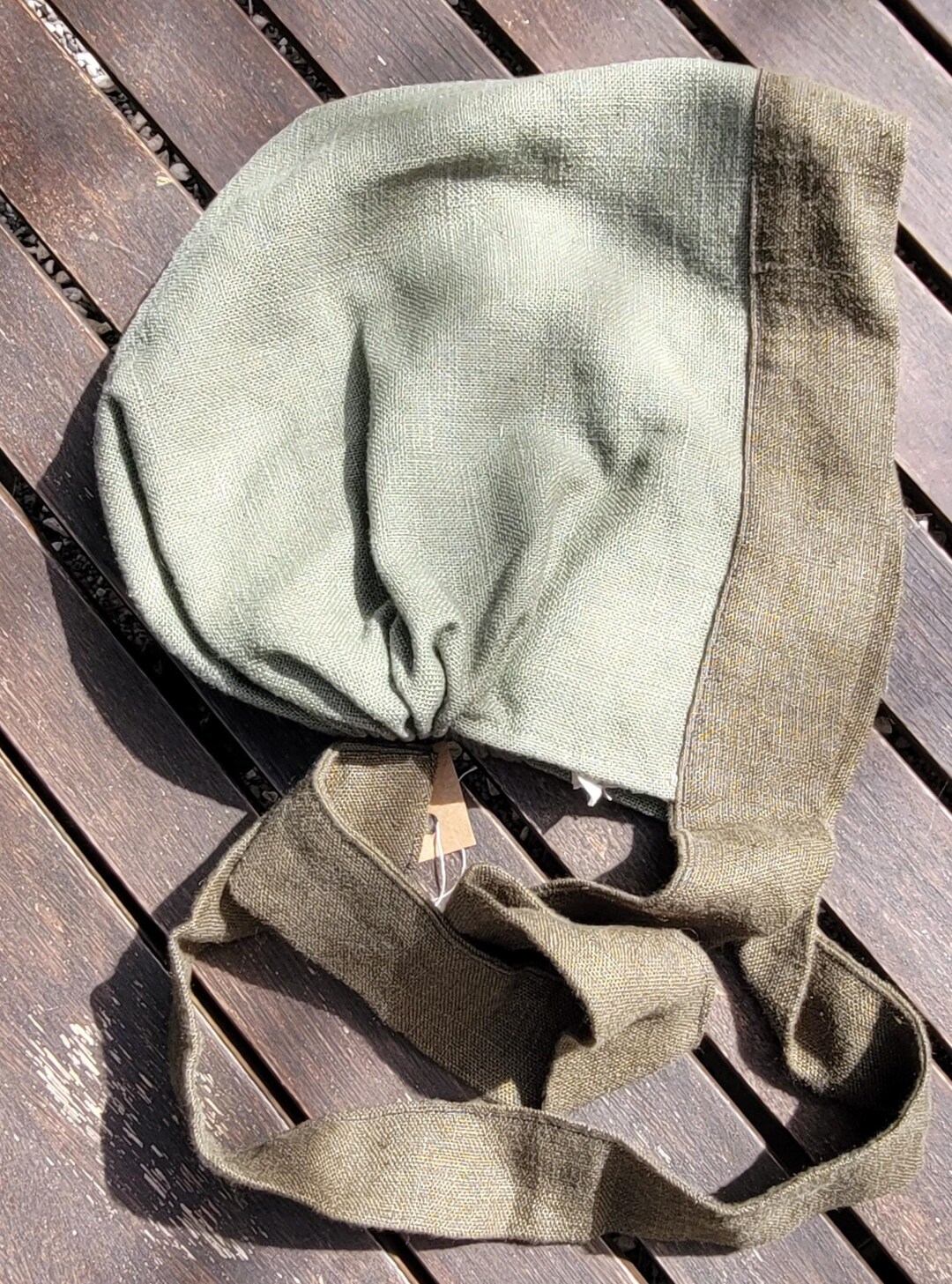 Medieval Linen Hood for Girls, Children, Headscarf With Border, Maid ...