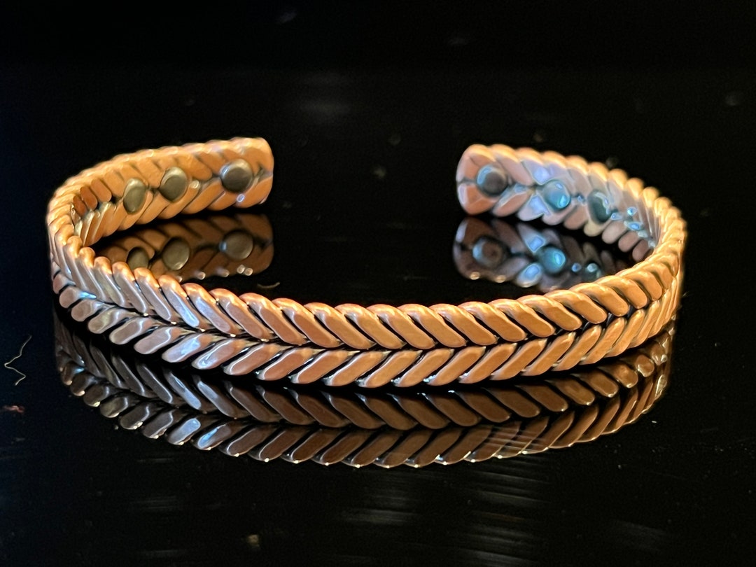 COPBR20 | Magnetic Pure Copper Bracelet | Healing Bracelet| Braided ...