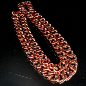 COPBR21| Men’s Pure Copper Cuban Link Necklace - Etsy