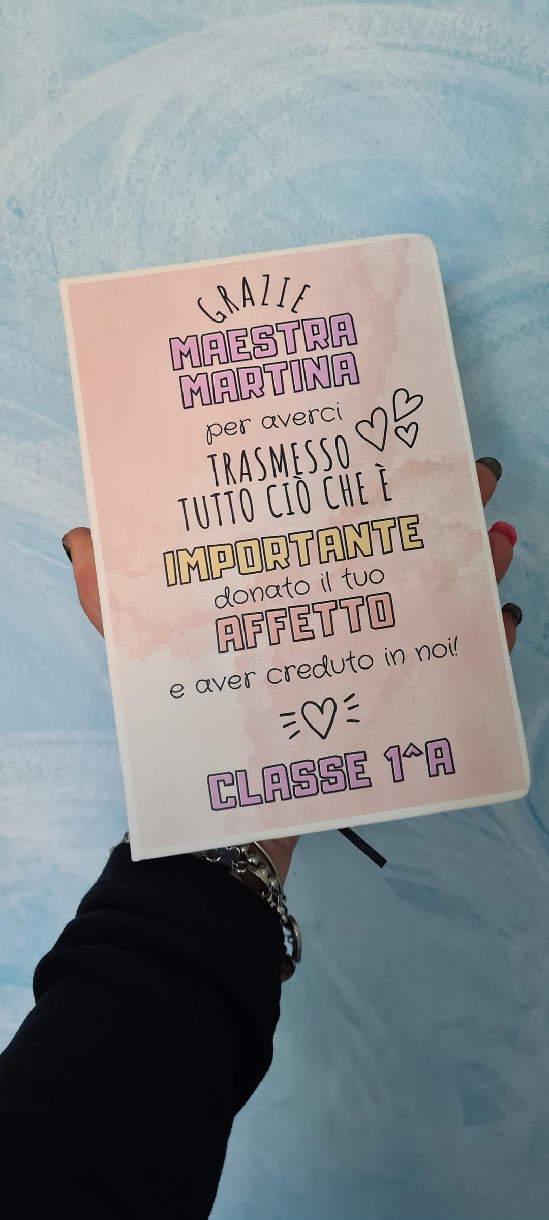 Note Notebook A5 With Hard Cover Personalized With Dedication for ...