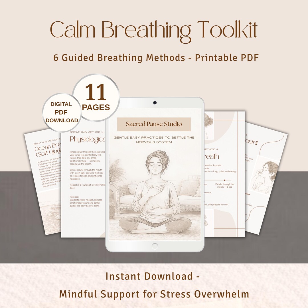 Calm Breathing Toolkit PDF — Guided Breathing Exercises for Stress ...