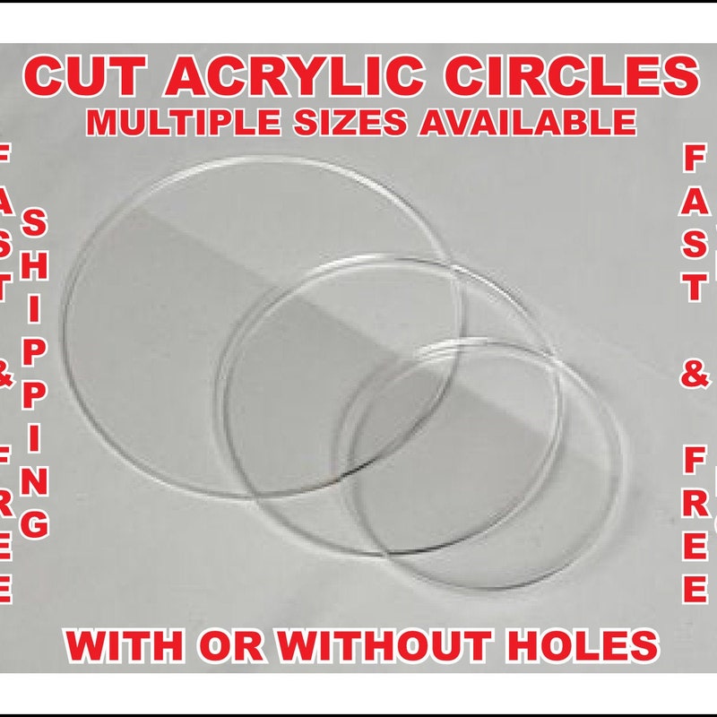 10 Acrylic Circle - Etsy