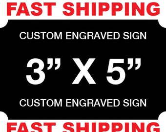 3x5 Plaque Custom - Etsy