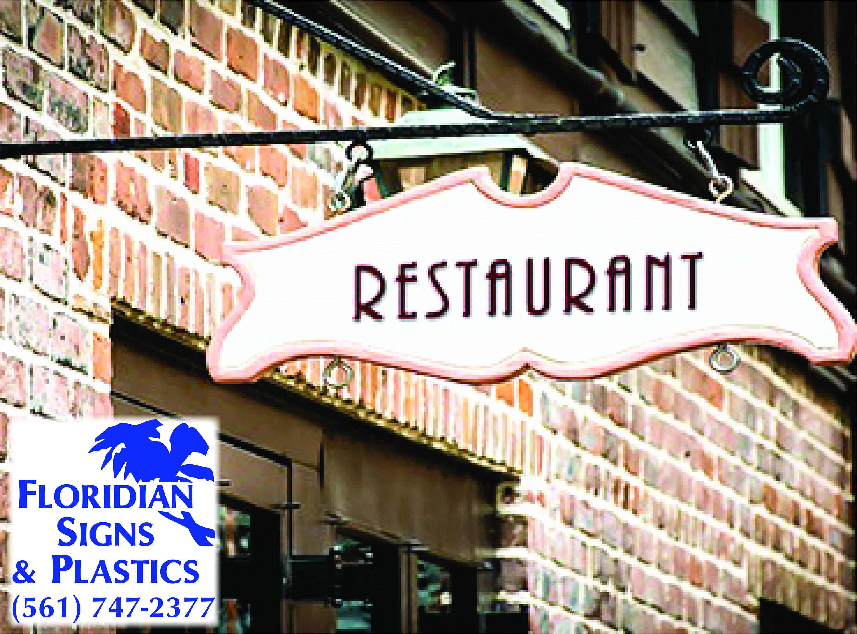 Outdoor Signs Custom Metal Sign Double Sided Sign Storefront Sign ...