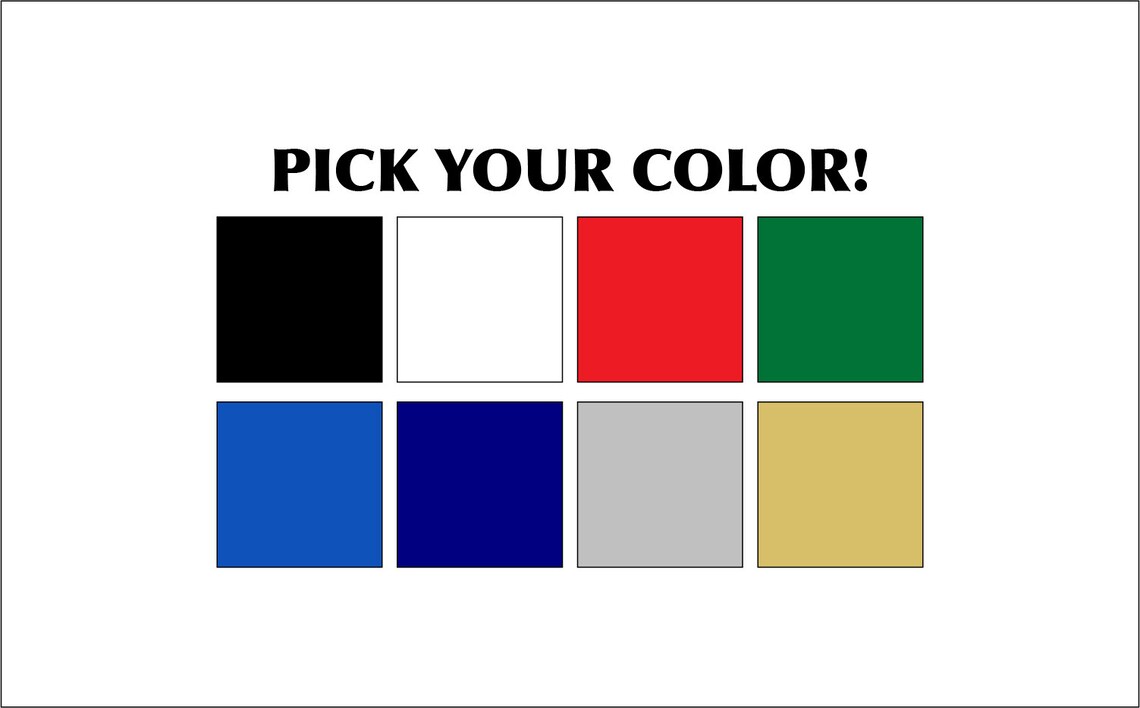 Vinyl Decal Single Color Decal - Decorative - Business - Commercial ...