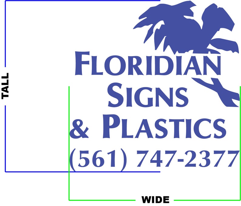 Vinyl Decal Single Color Decal - Decorative - Business - Commercial ...