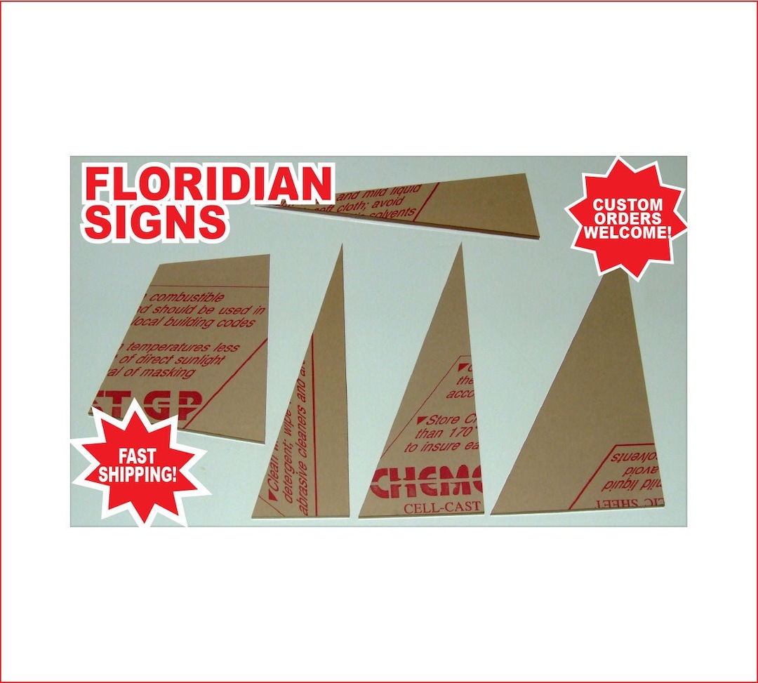 1/8" CLEAR ACRYLIC Custom Shape Cutout Multiple Sizes, Thicknesses and ...