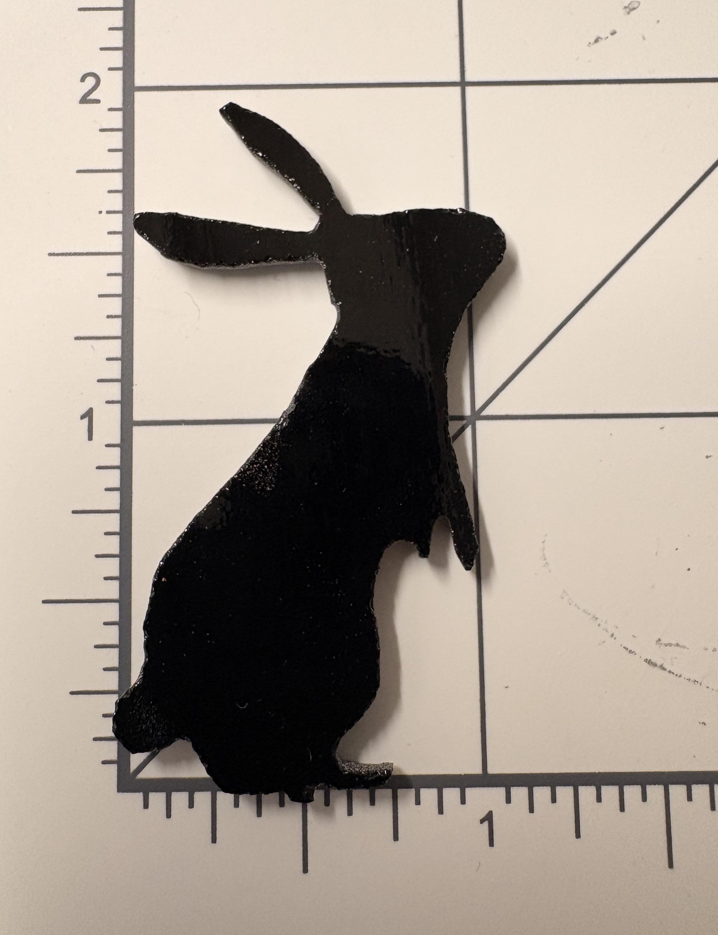 96 Coe WATERJET Precut Bunny RABBIT Glass Shape Fused Glass Art ...