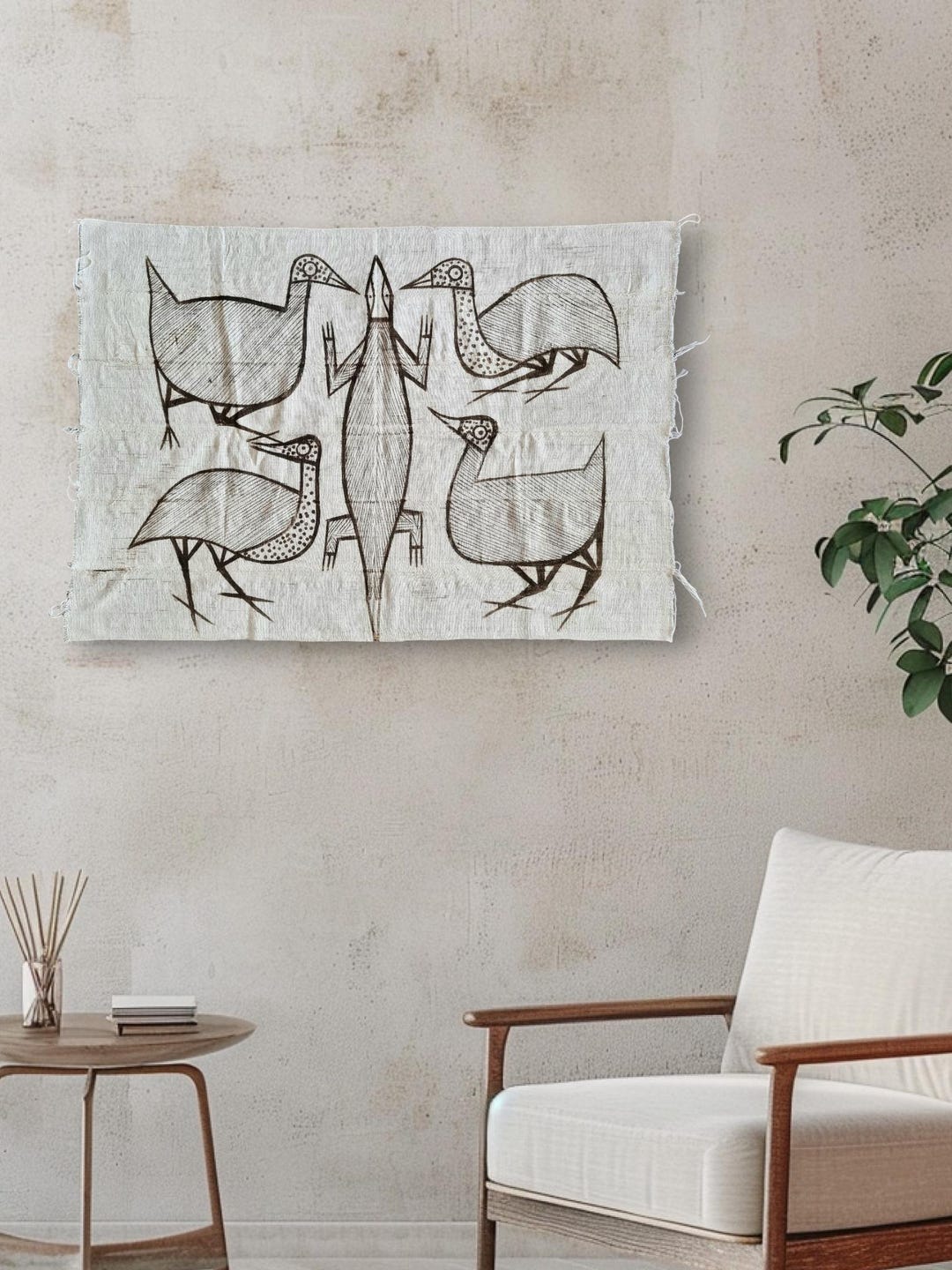 Large SENUFO Mud Cloth 97 Cm From KORHOGO Tribal Art of the Ivory Coast ...