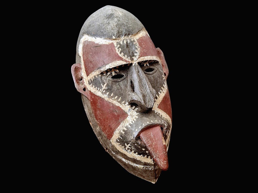 Old PAPUA Mask Dance Mask BOIKEN AREA Prince Alexander Mountains NEW ...