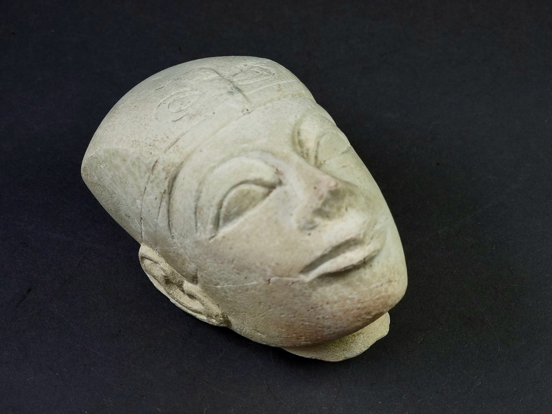 PHARAOH Egyptian Plaster Head Handmade REPLICA EGYPT Plaster Head ...