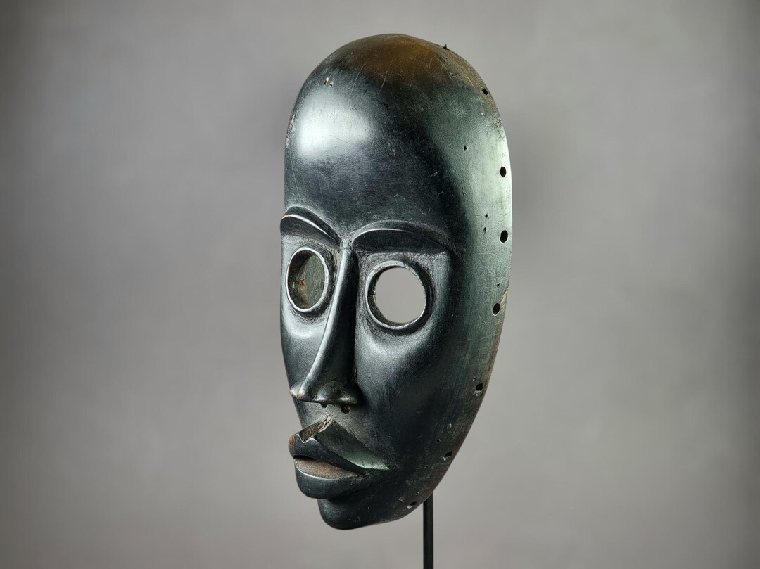 Old DAN Mask IVORY COAST Africa * West Africa Black Wooden Mask Wood ...