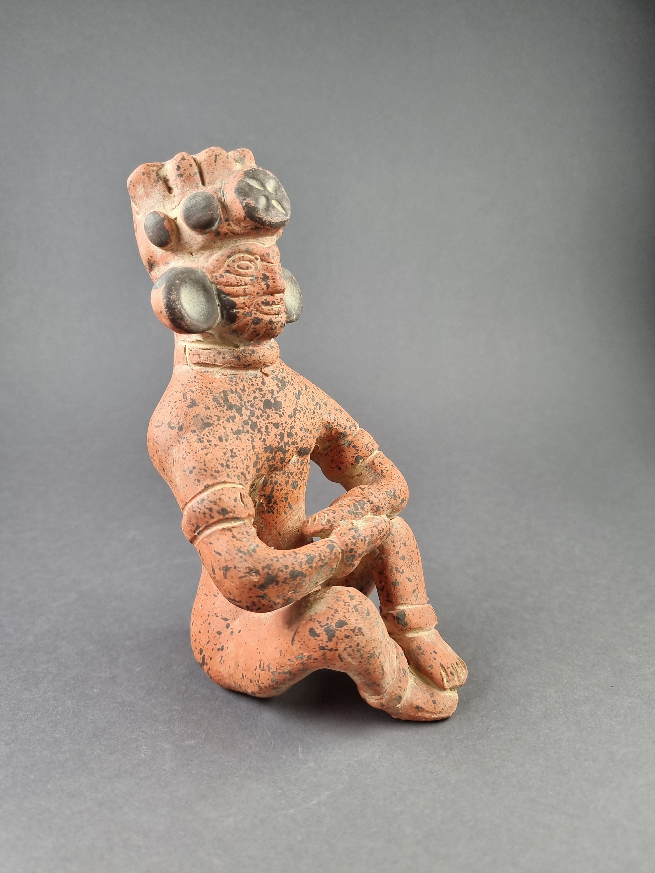MAYA Ceramic Figure MEXICO Mesoamerica Aztec Sculpture Indigenous ...