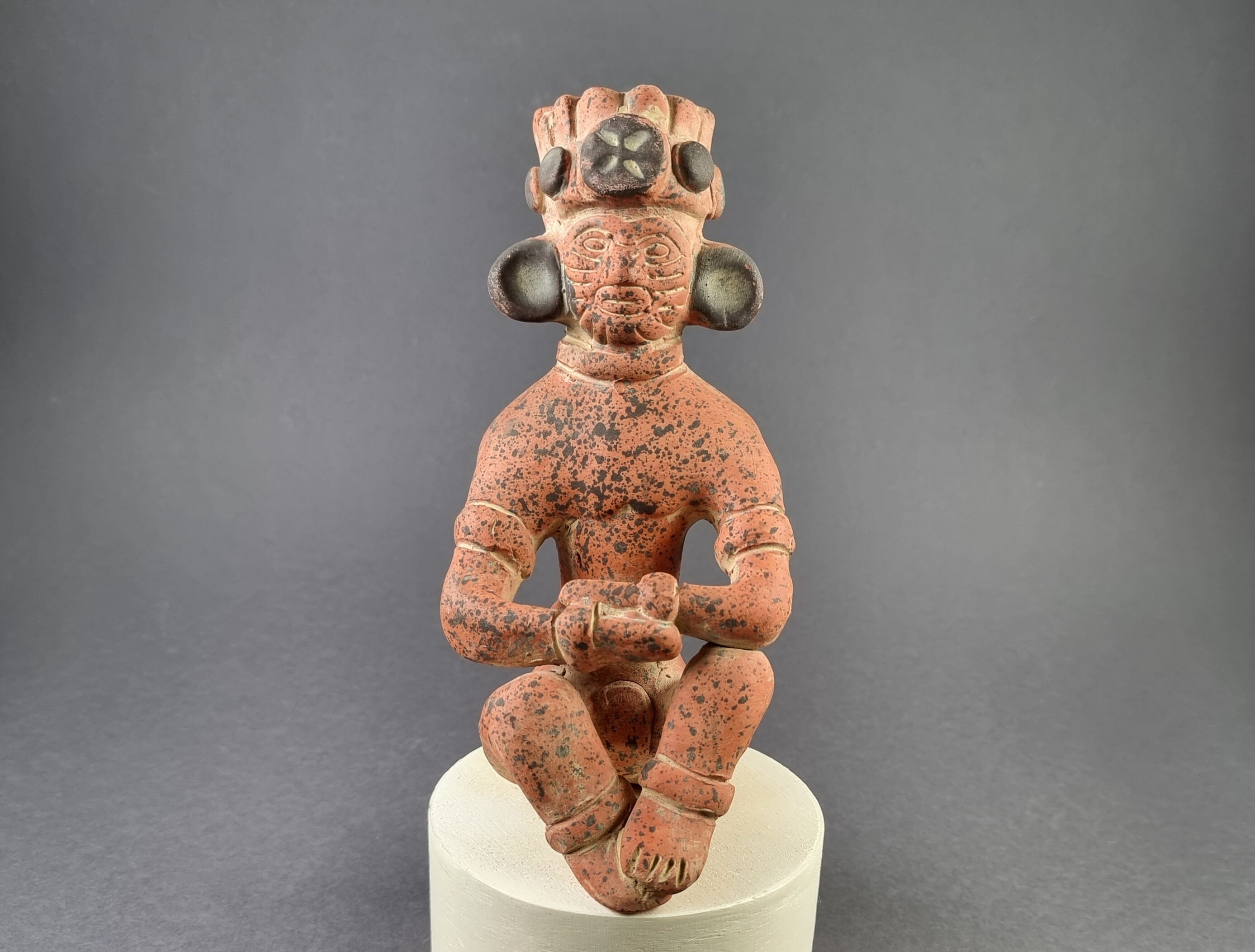 MAYA Ceramic Figure MEXICO Mesoamerica Aztec Sculpture Indigenous ...