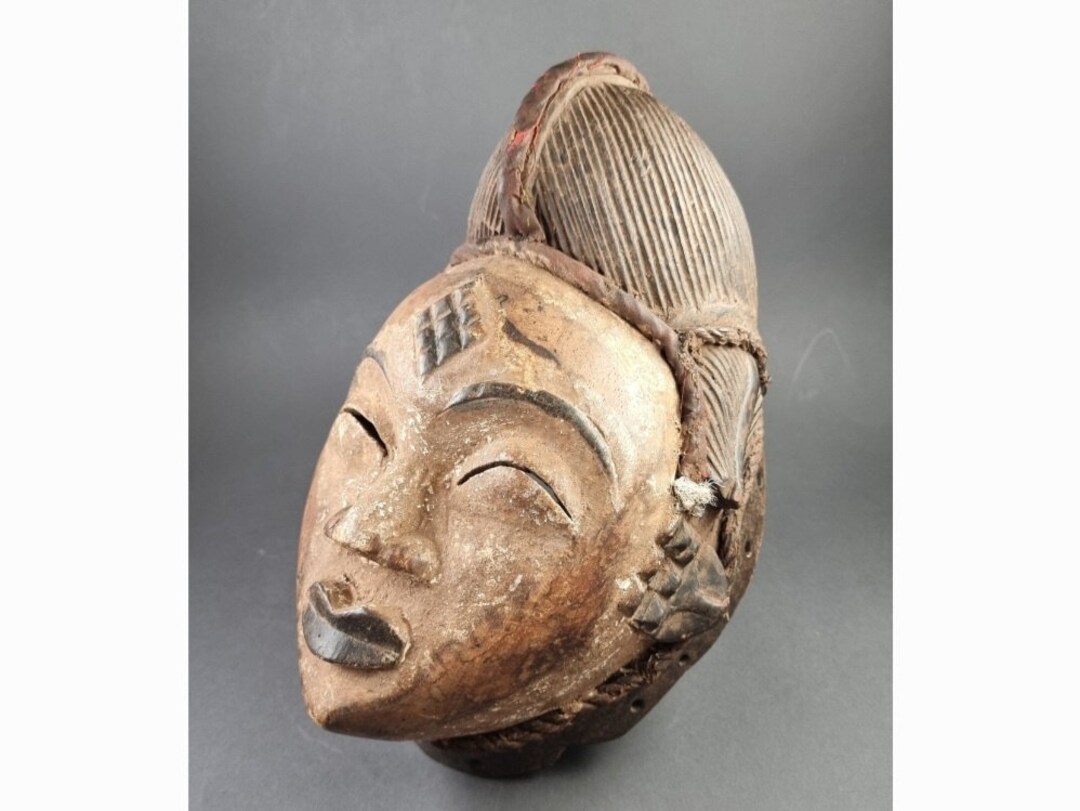 Large PUNU Mask GABON Africa African Art Tribal Art Dance Mask Pouno ...