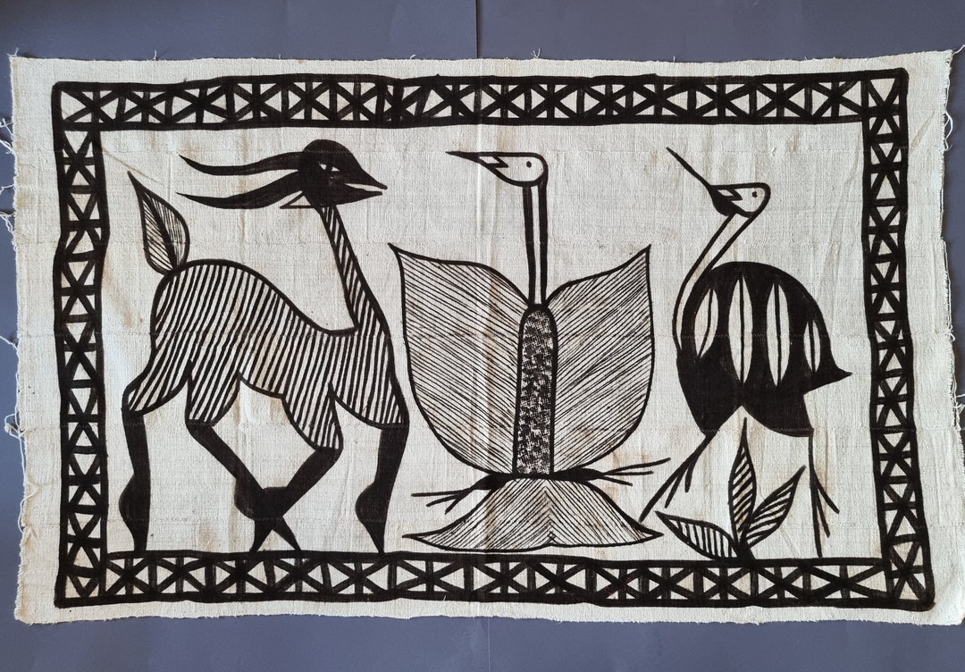 Large SENUFO Mud Cloth 134 Cm From KORHOGO Ivory Coast Africa - Etsy