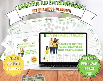 Small Business Plan Template for Kids, Kid Entrepreneur, Budgeting ...