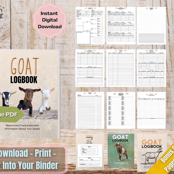 Goat Record Book - Etsy