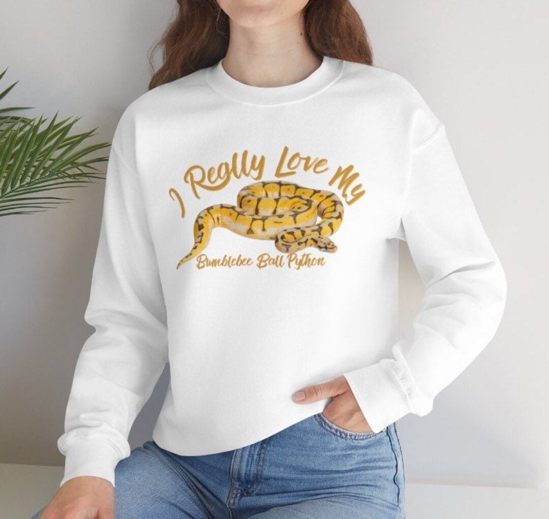 I Really Love Me Bumblebee Ball Python Sweatshirt, Bumblebee Ball ...
